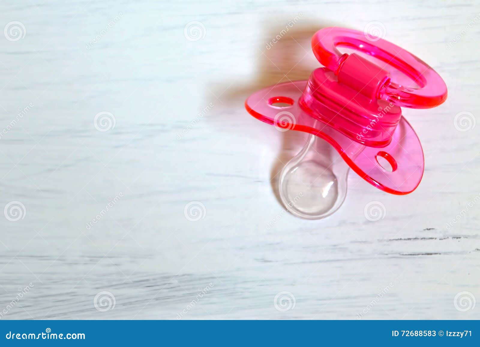 Pink baby soother stock image. Image of object, single - 72688583