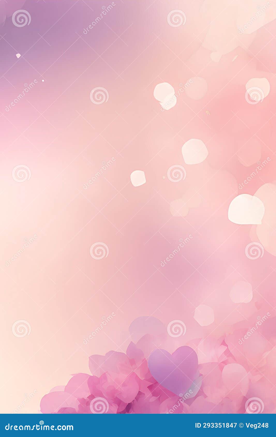 Pink Background with Abstract Elements. AI Stock Illustration ...