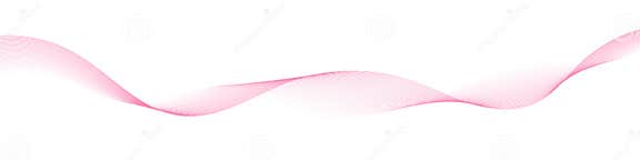 Pink Background. Abstract Modern Light Pink Wave Element on White ...