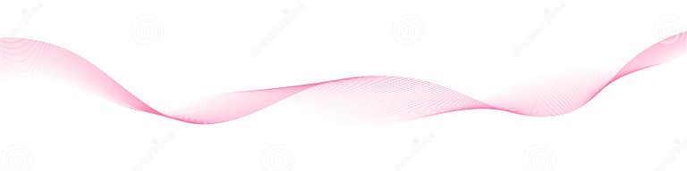 Pink Background. Abstract Modern Light Pink Wave Element on White ...