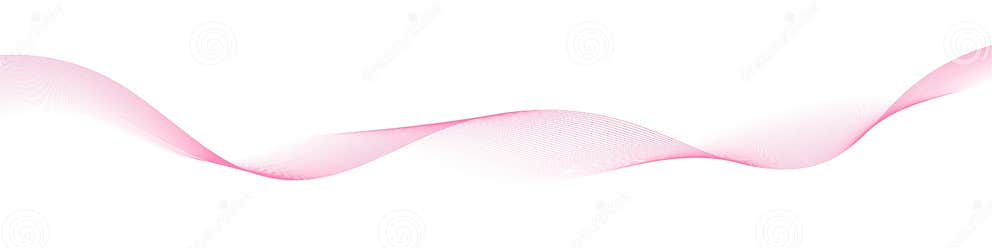 Pink Background. Abstract Modern Light Pink Wave Element on White ...
