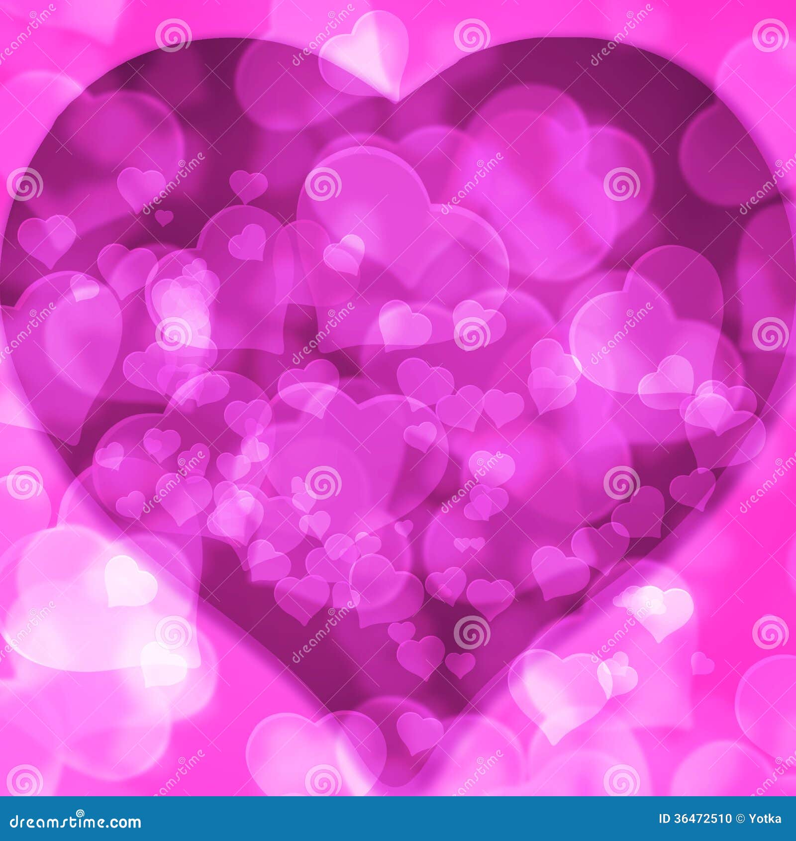 Pink Background Blurred Lights Heart Stock Illustration - Illustration ...