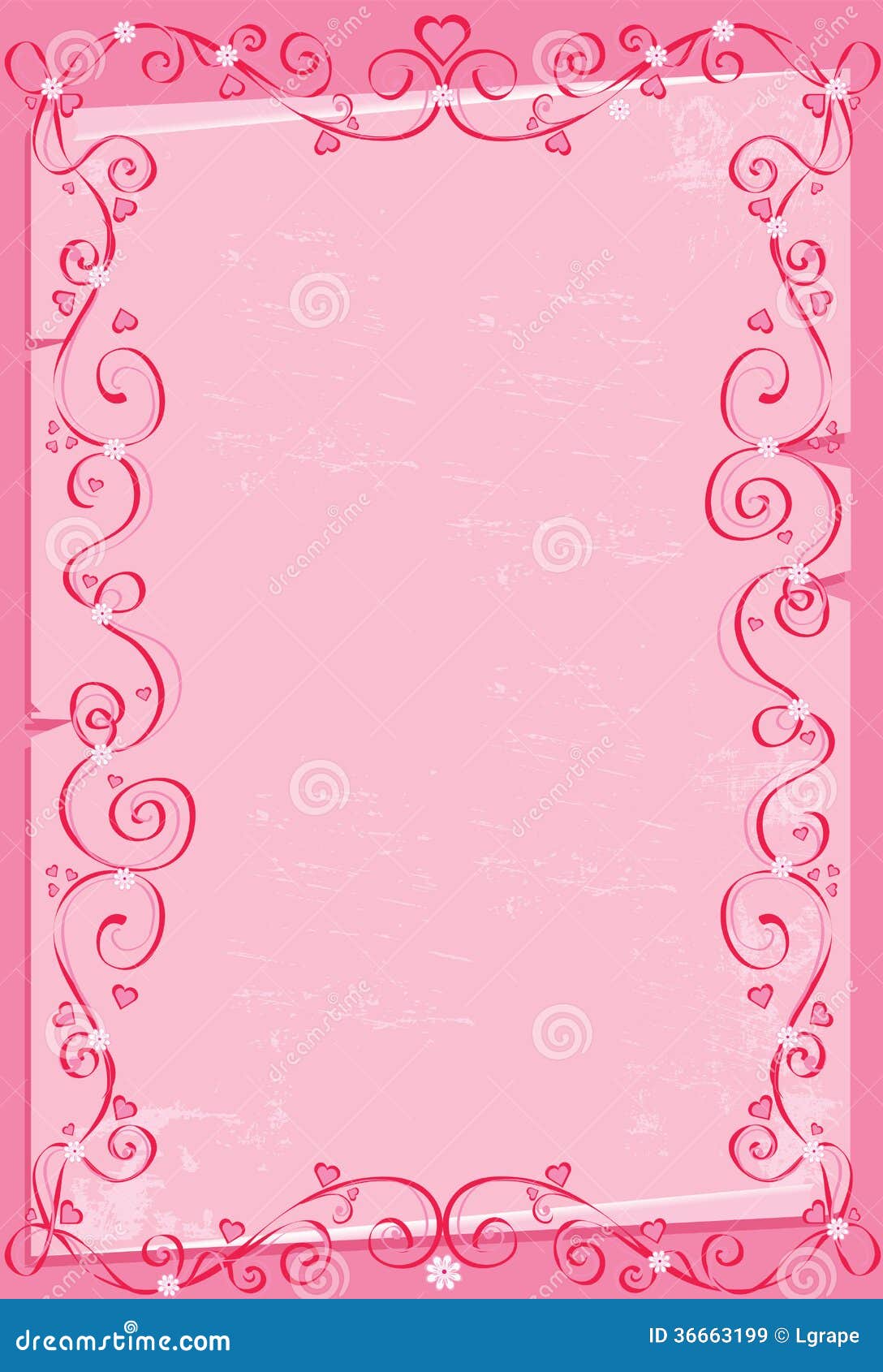 Pink Background with Hearts. Stock Vector - Illustration of blue, pink ...