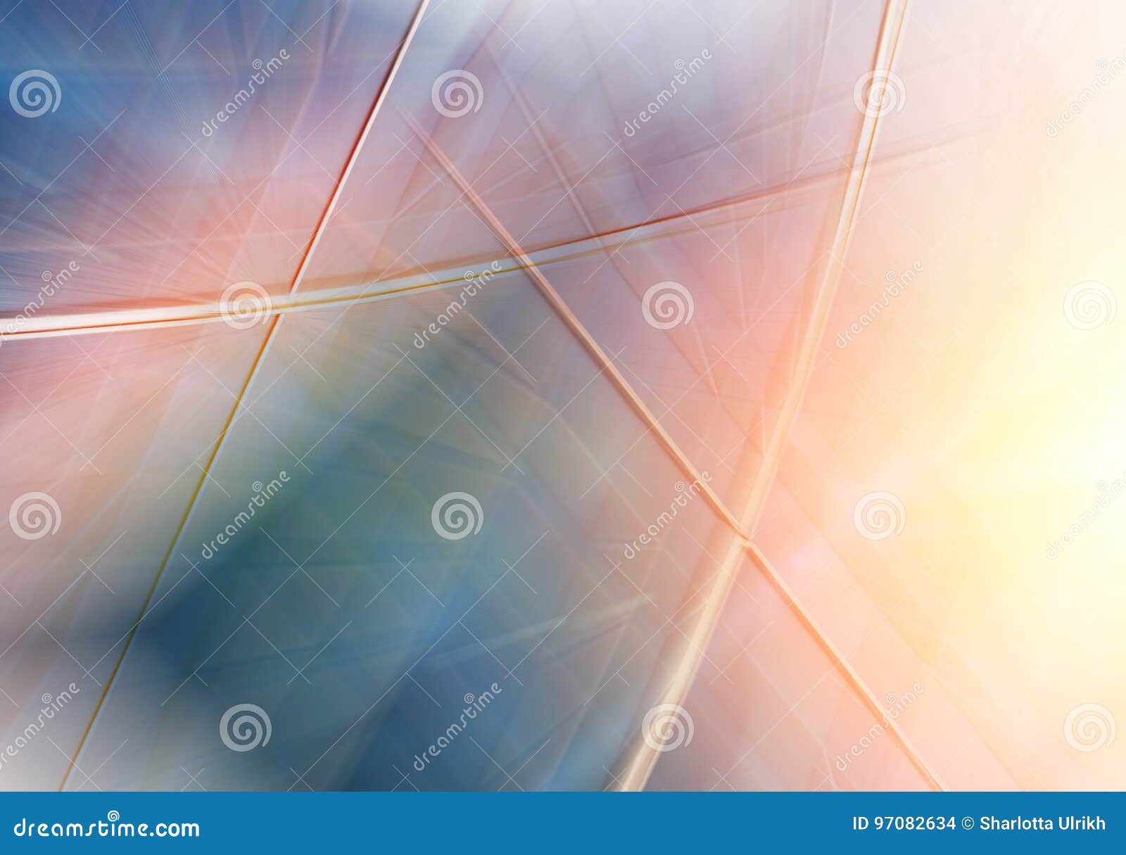 Pink Background with Lines and Reflections Stock Illustration ...