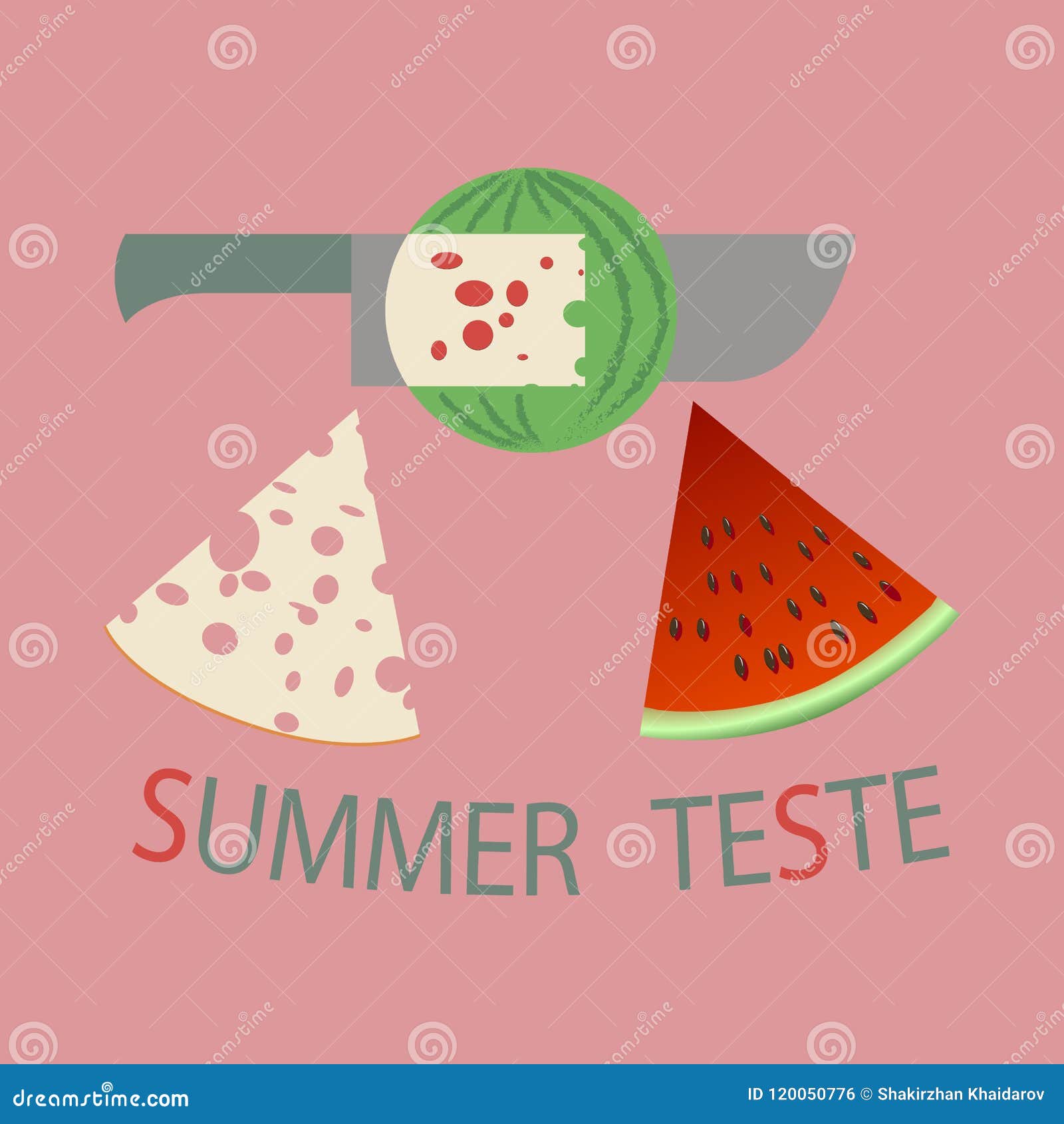 On a Pink Background a Piece of Cut and Cheese Stock Vector ...