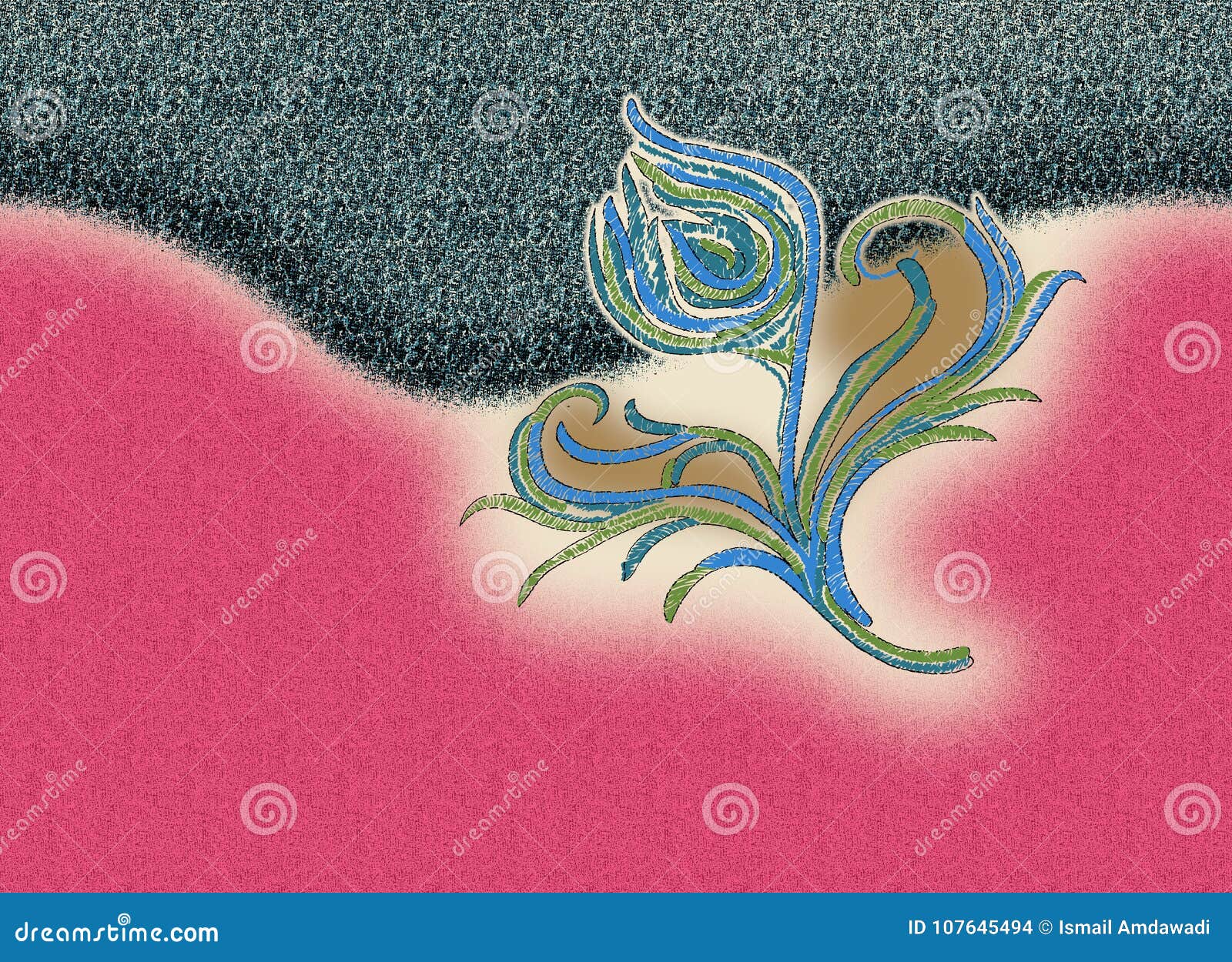 Pink Background Print Design Stock Illustration - Illustration of ...