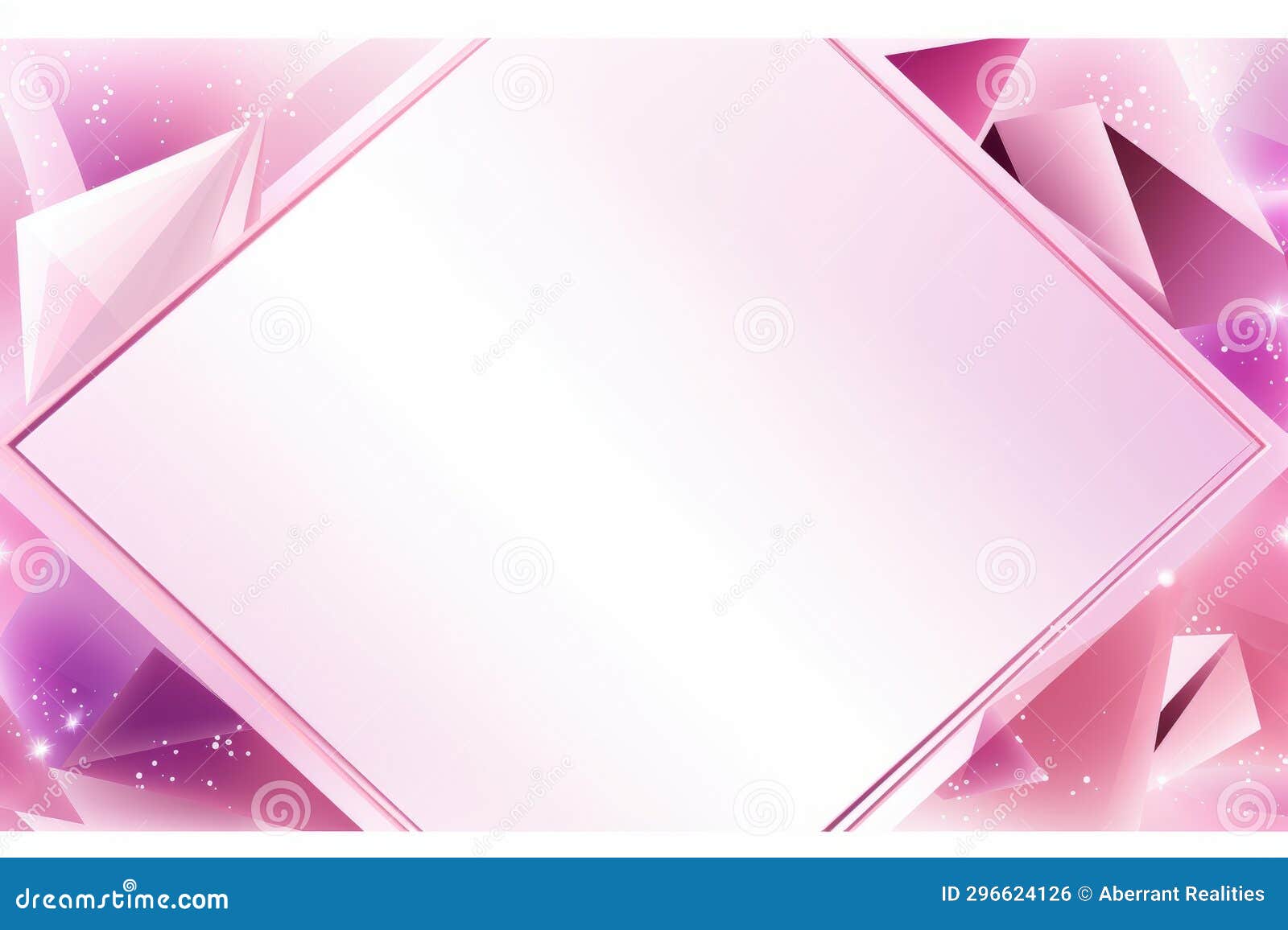 A Pink Background with a Square Shape in the Center Stock Illustration ...