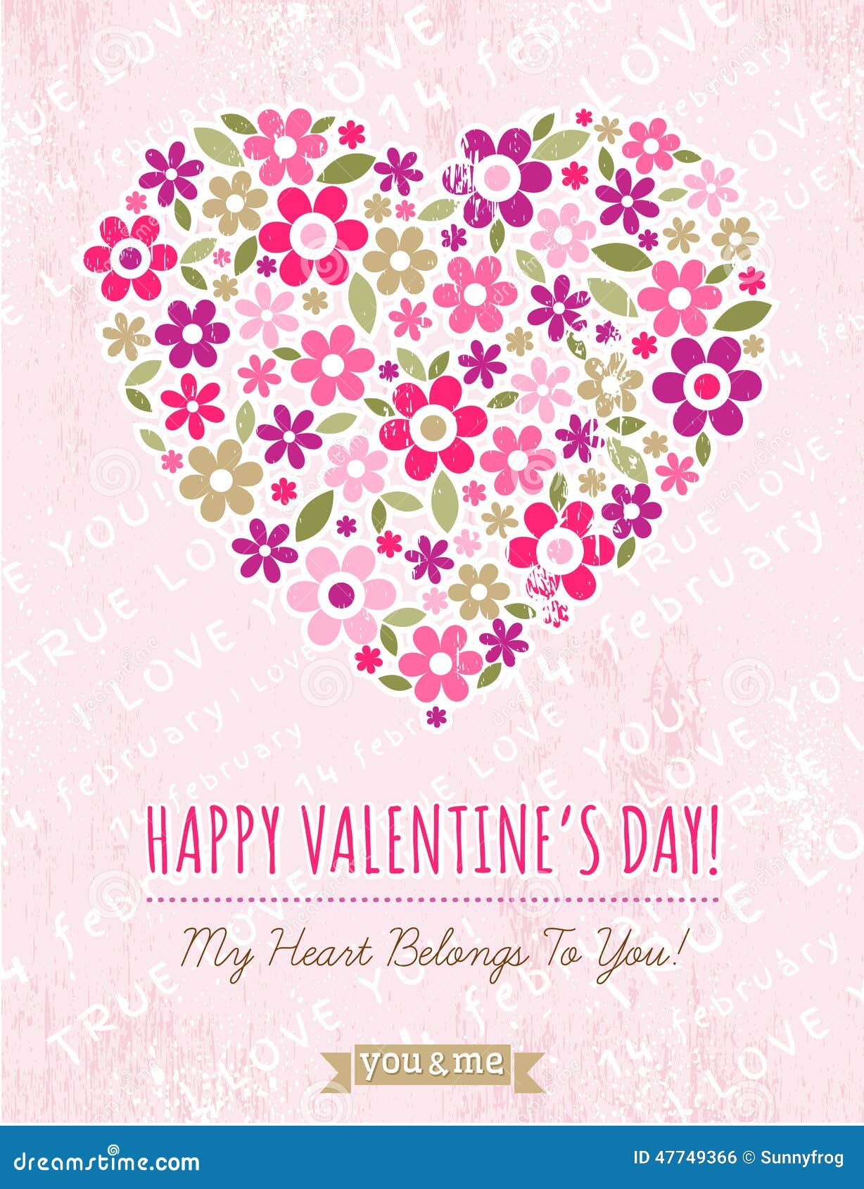 Heart Spring Background Vector Illustration | CartoonDealer.com #49589136