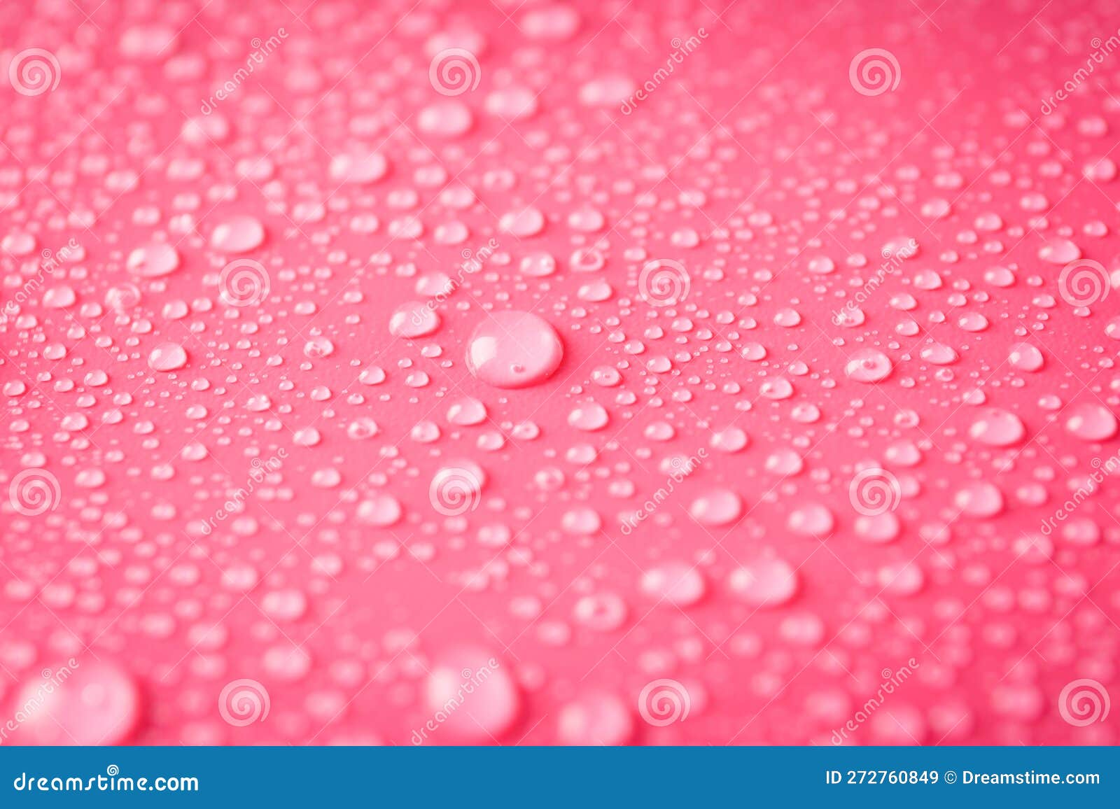 Pink Background with Water Drops, Close Up Stock Image - Image of macro ...