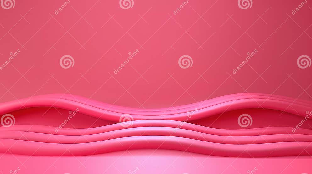 Pink Background with Wavy Pattern Overlay on Solid Backdrop. White ...