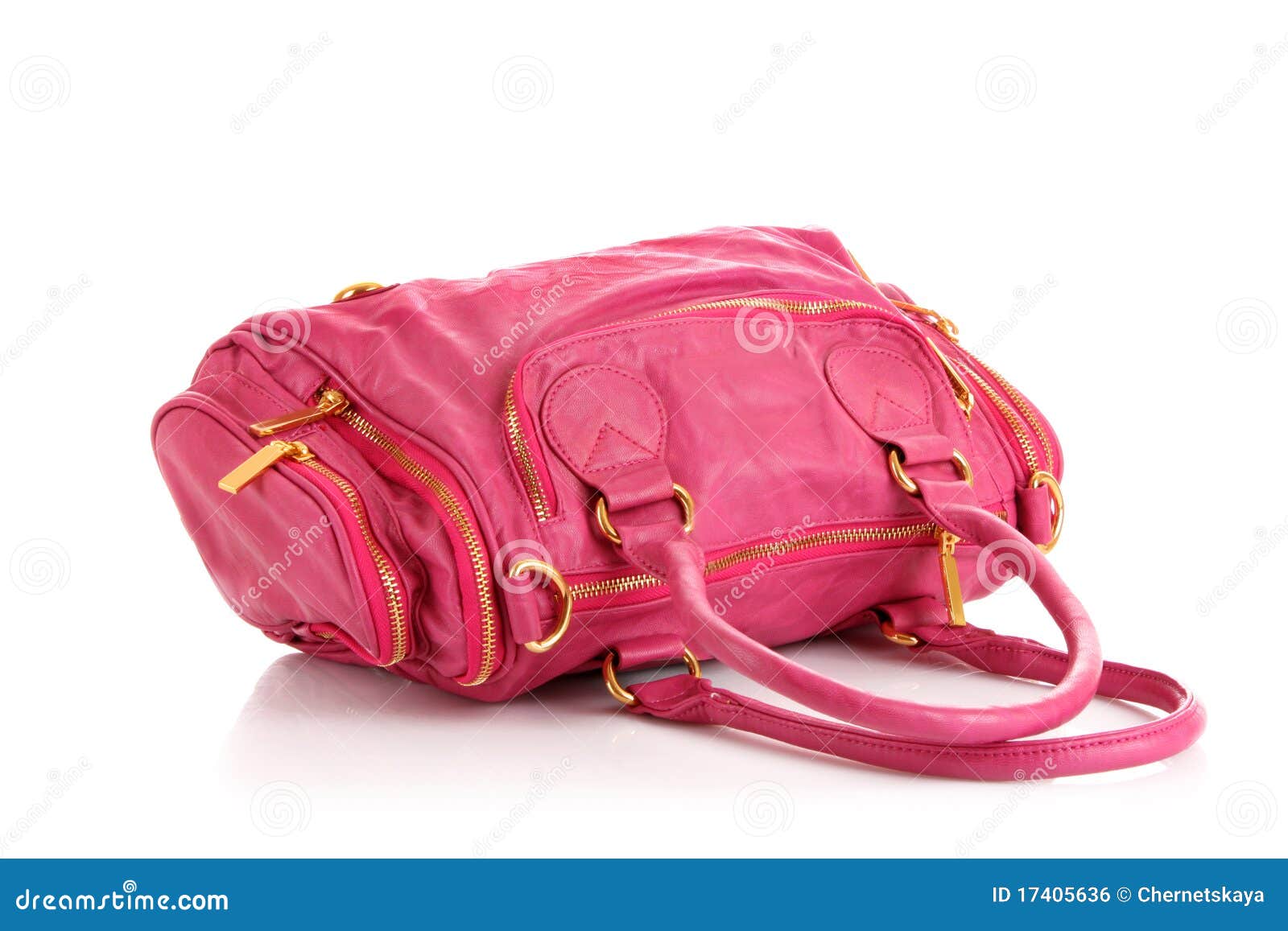 Pink bag stock photo. Image of fashion, isolated, decoration - 17405636