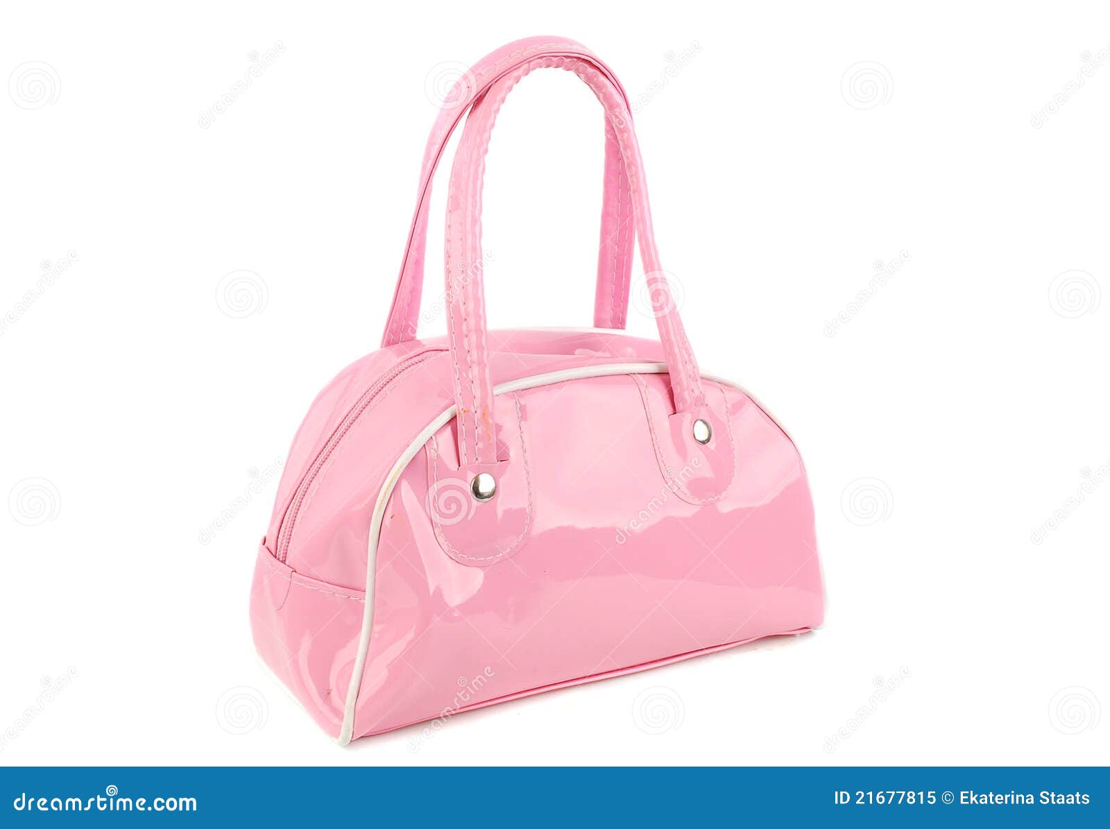 Pink bag. stock image. Image of pink, cosmetic, white - 21677815