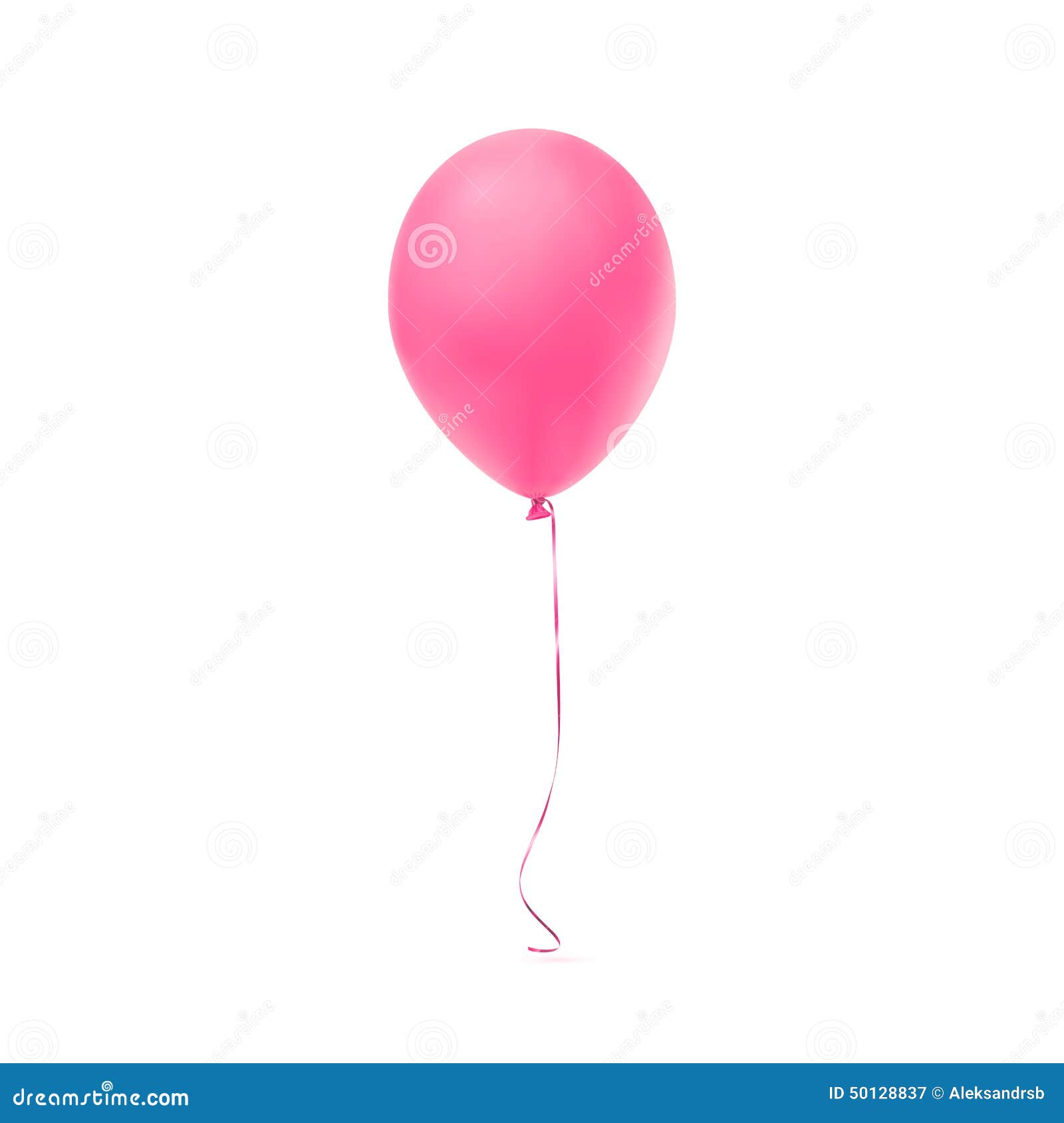 Pink Balloon Icon Isolated On White Background Stock Vector - Image ...