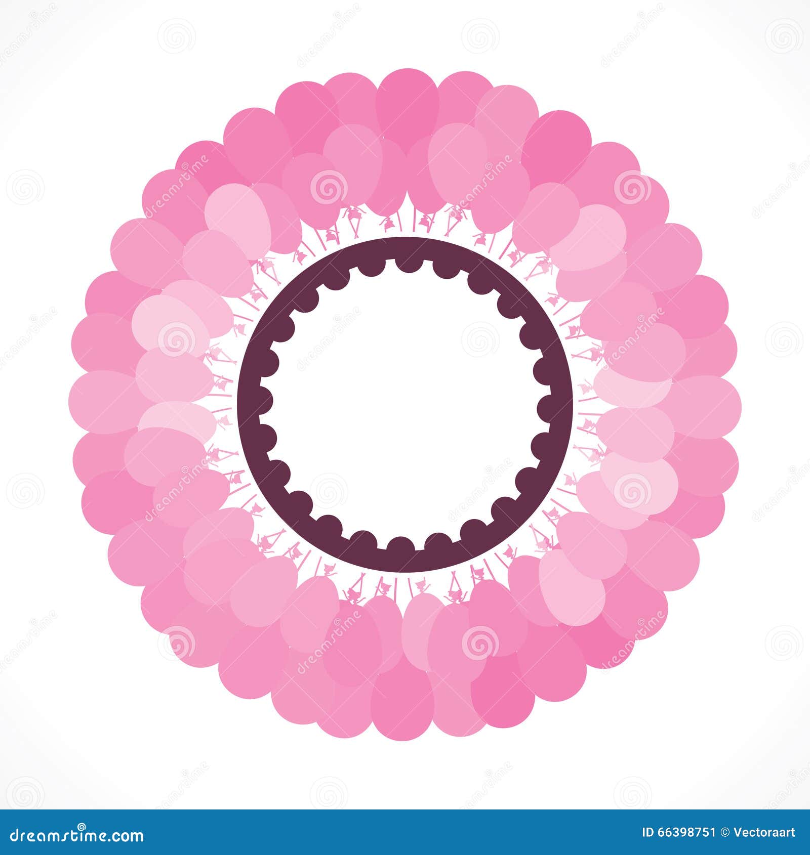 Pink balloon label design stock vector. Illustration of businessmen ...