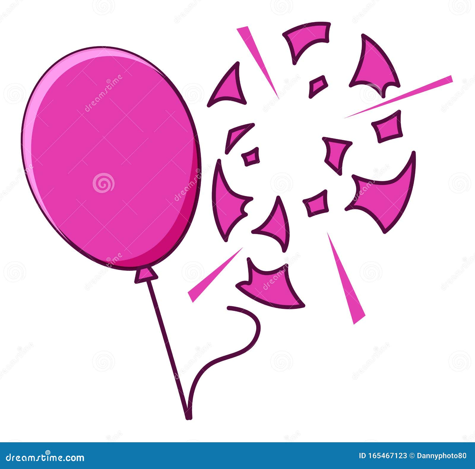 Exploded Balloon Stock Illustrations – 37 Exploded Balloon Stock ...