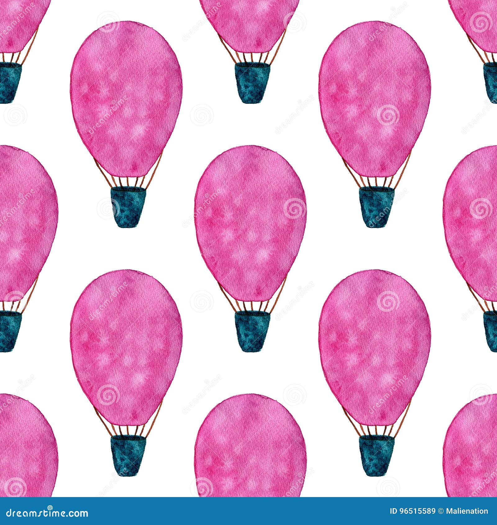 Pink Balloon Seamless Pattern. Painted Bright Texture. Textile or ...