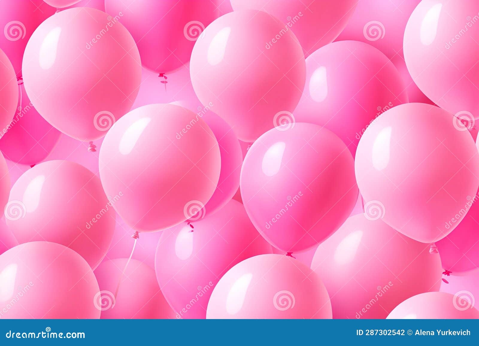 Pink balloons background stock photo. Image of helium - 287302542