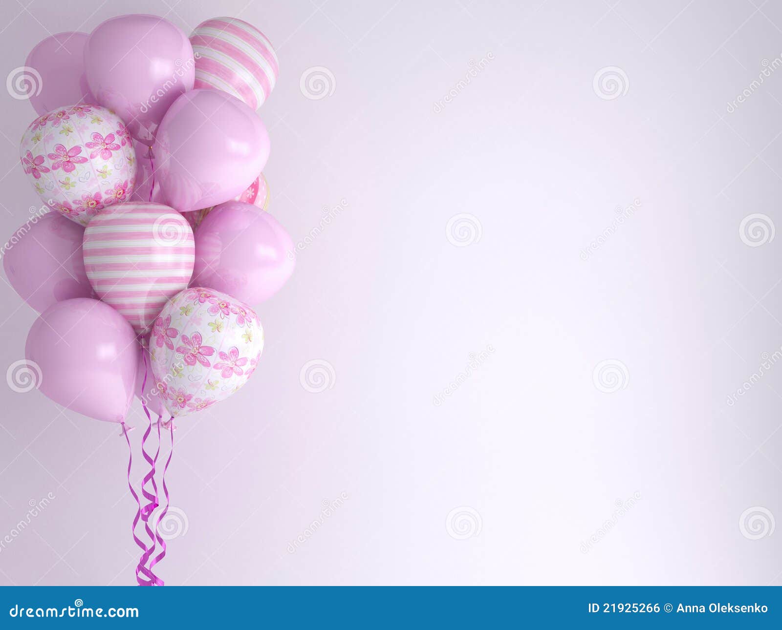 Pink Balloons Celebration Concept Background Stock Illustrations ...