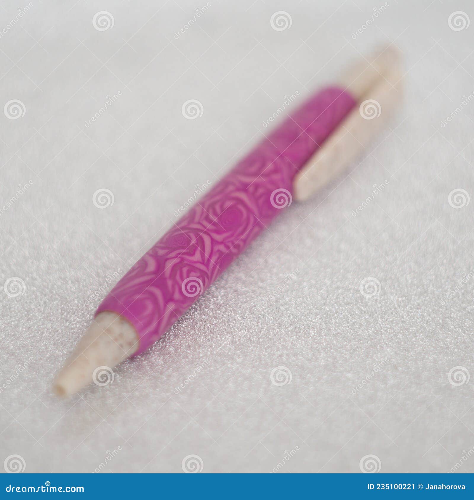 Pink Ballpoint Pen with Roses Stock Image - Image of luxury, high ...