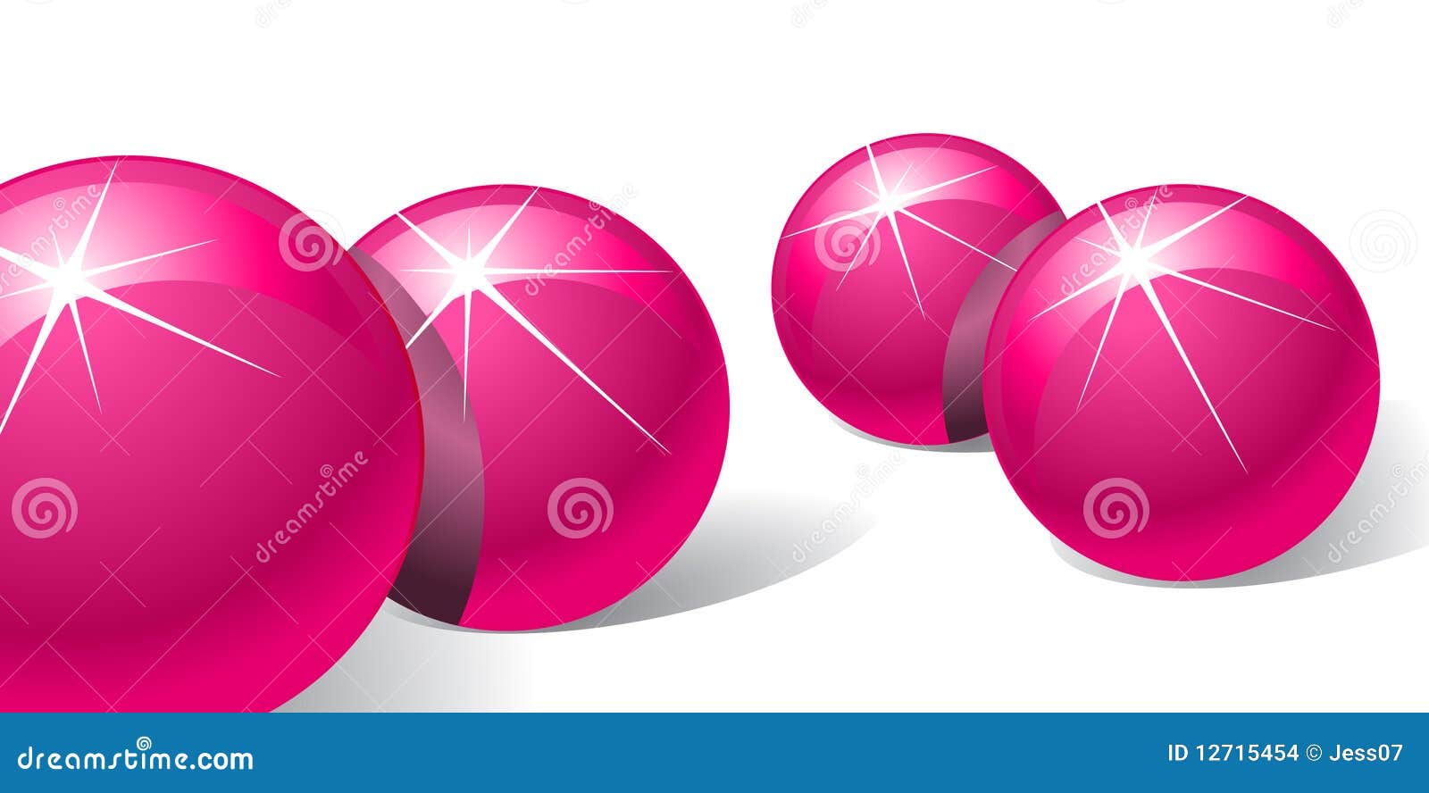 Pink balls stock illustration. Illustration of line, greeting - 12715454