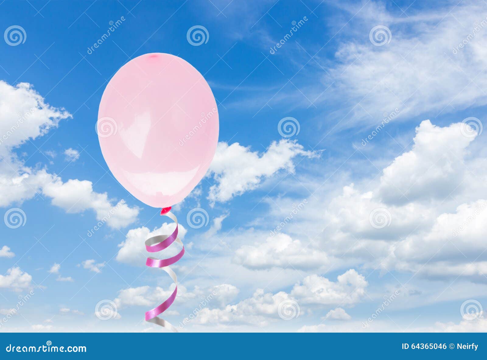 Pink baloons in the sky stock photo. Image of backdrop - 64365046