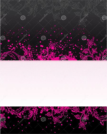 Pink banner stock vector. Illustration of abstract, card - 9776392