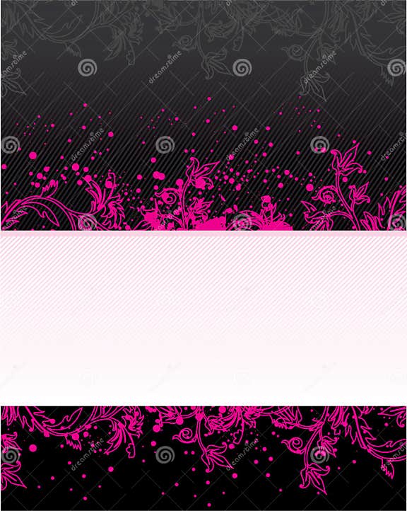 Pink banner stock vector. Illustration of abstract, card - 9776392