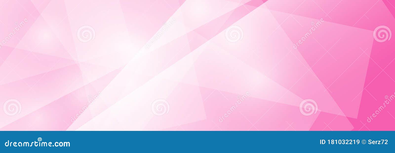 Pink Banner with Transparent White Polygons Stock Vector - Illustration ...