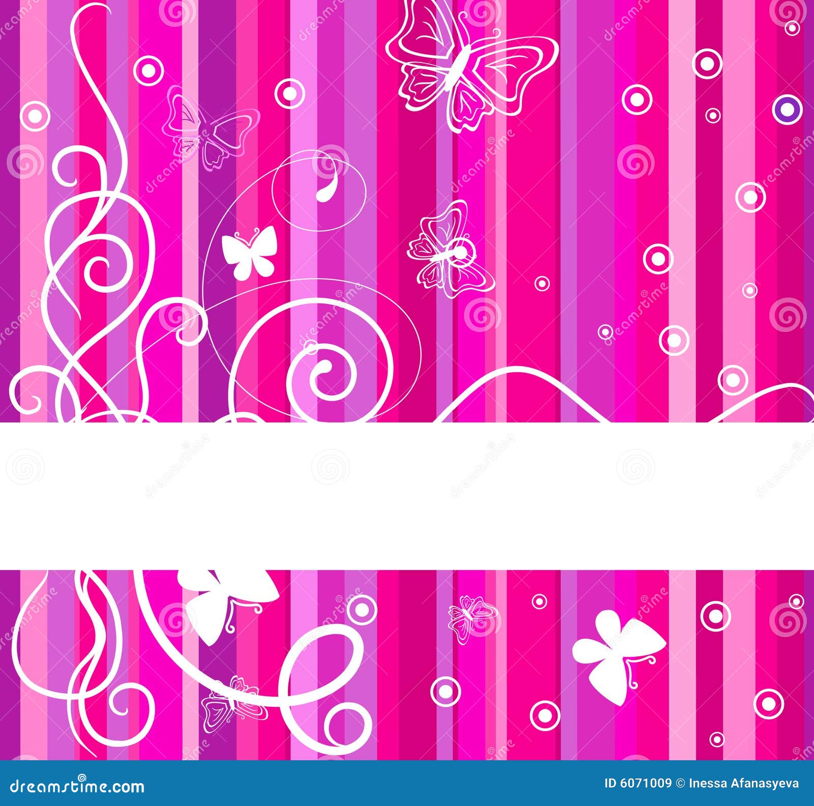 Pink Banner. Vector Illustration Stock Vector - Illustration of simple ...