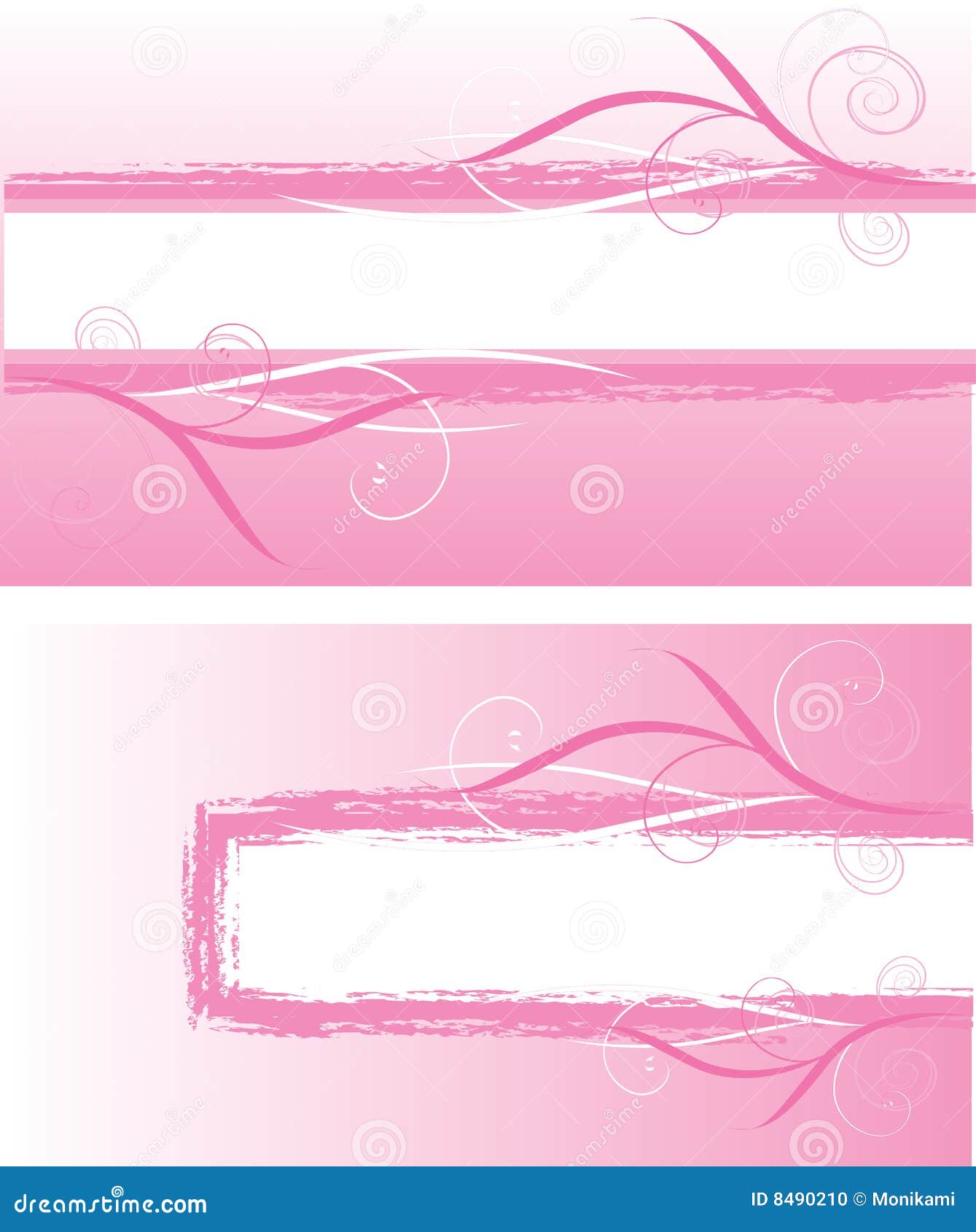 Pink Banners, Design Elements Stock Photo - Image: 8490210