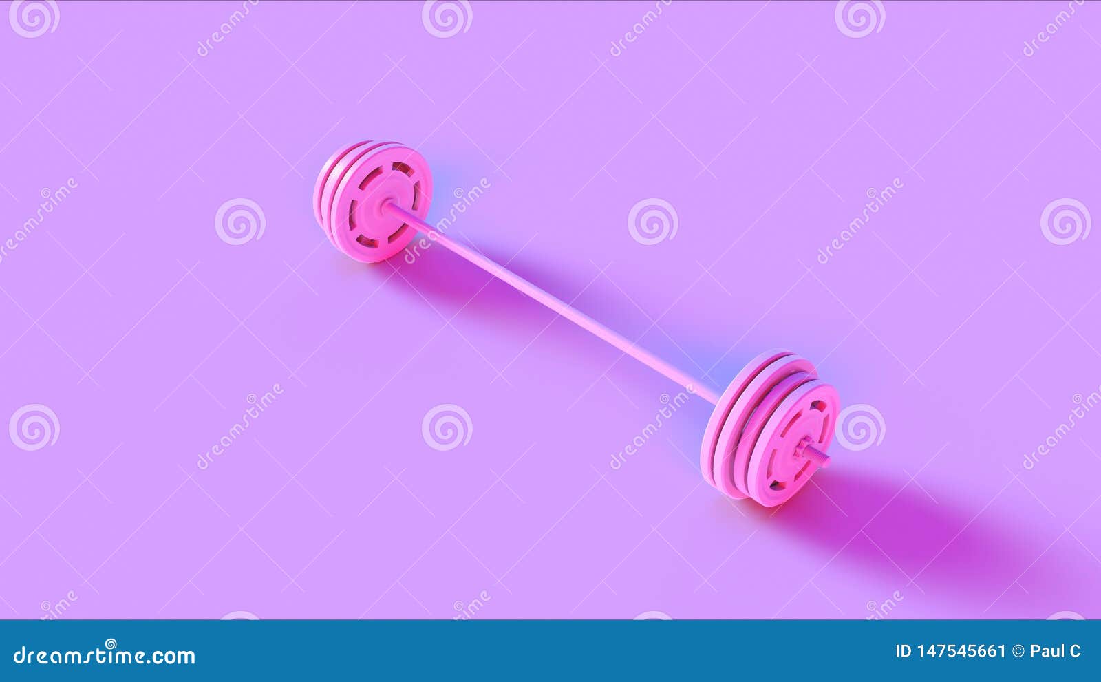 Pink Barbell 4 stock illustration. Illustration of equipment - 147545661