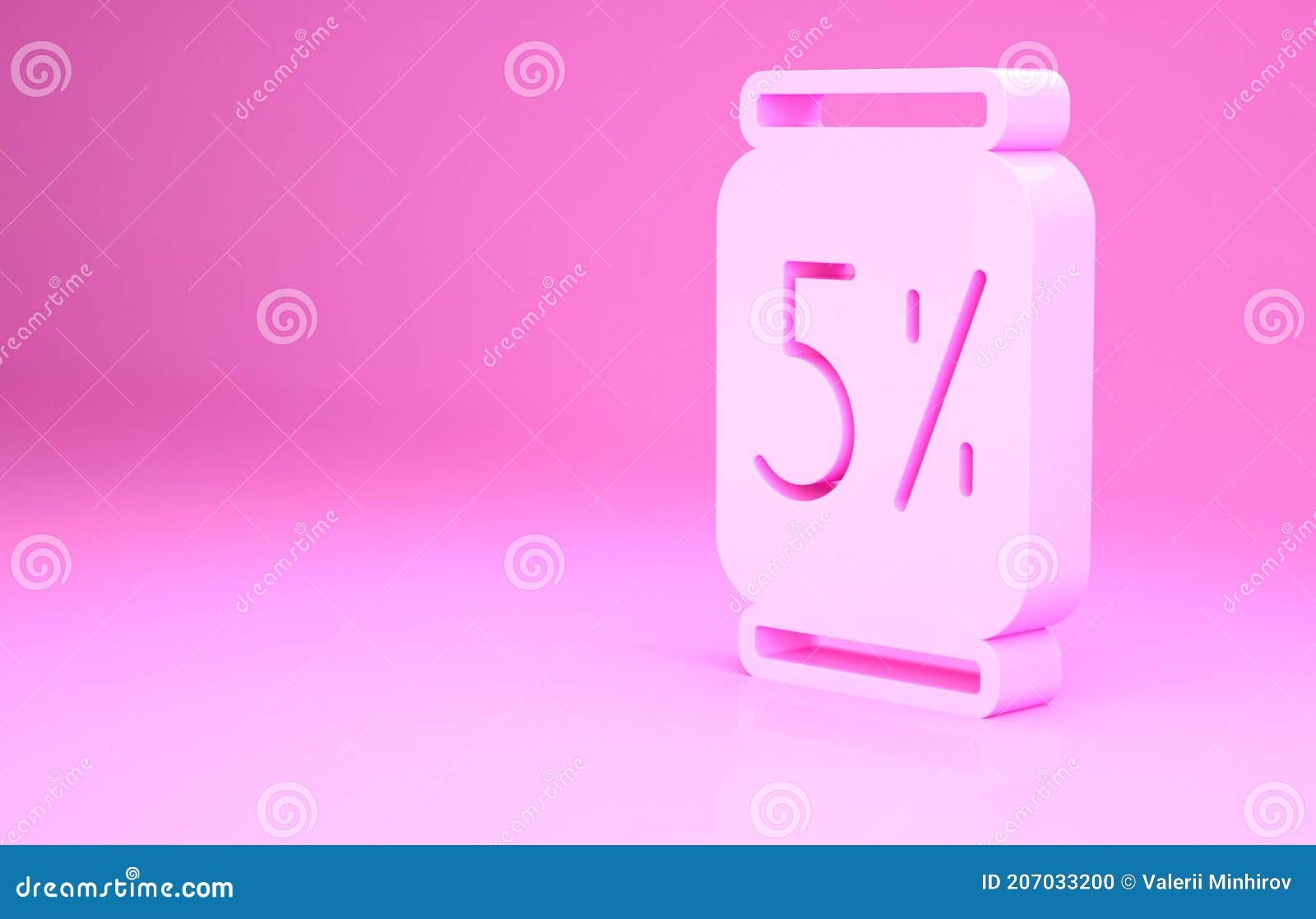 Pink Beer Can Icon Isolated On Pink Background. Minimalism Concept. 3d ...