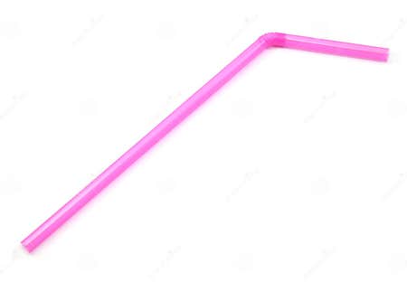 Pink Bendy Straw stock photo. Image of colorful, disposable - 14344364