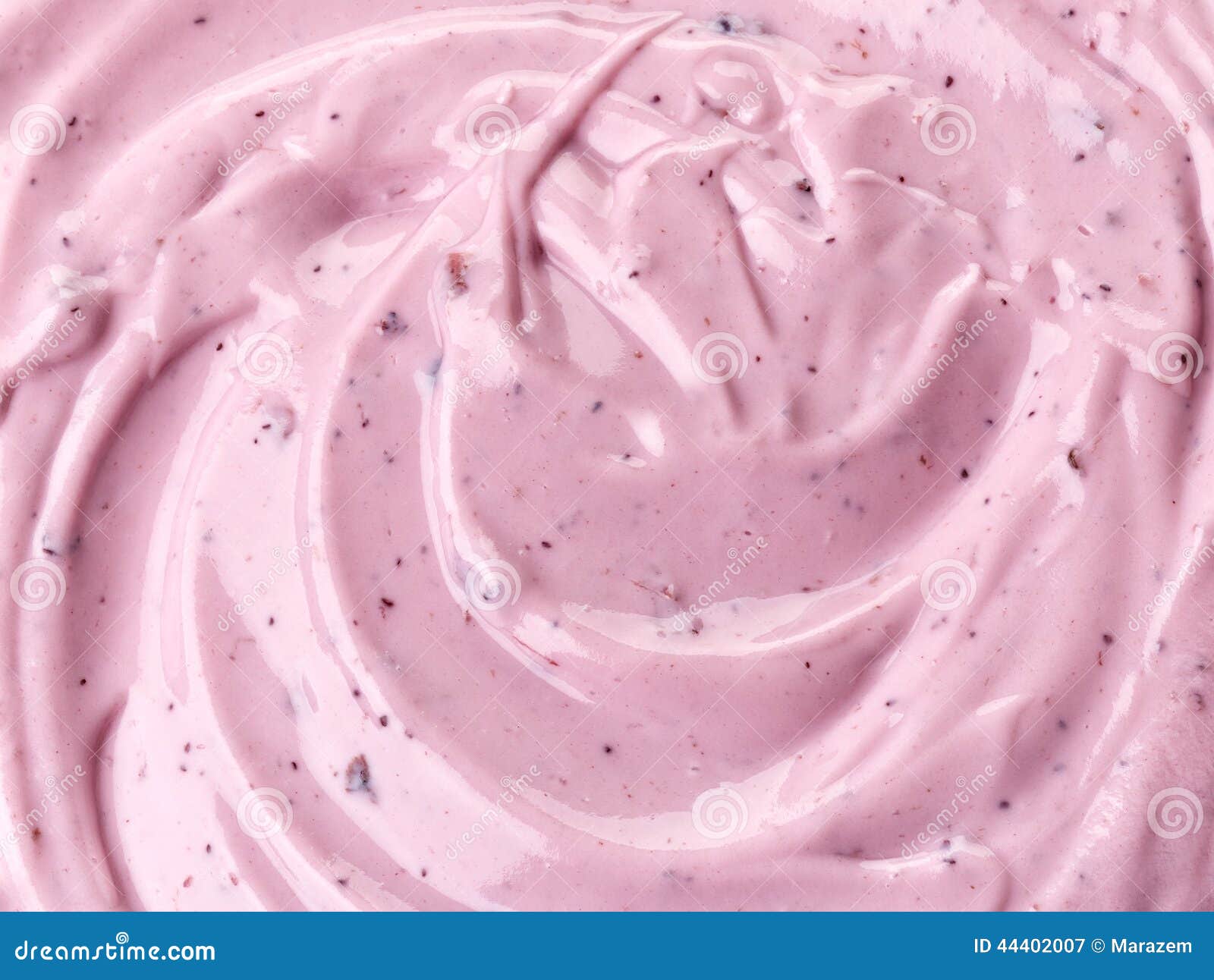 Pink berry yogurt stock image. Image of cream, fresh - 44402007