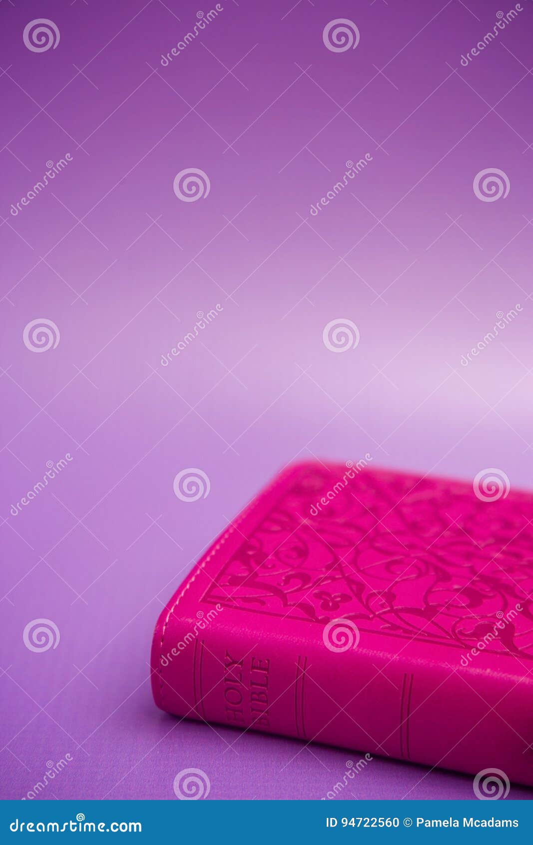 Pink Bible on a Purple Background Stock Photo - Image of jesus ...