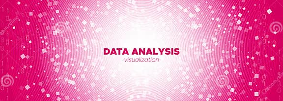 Pink Binary Background. Matrix Digits Stock Vector - Illustration of ...