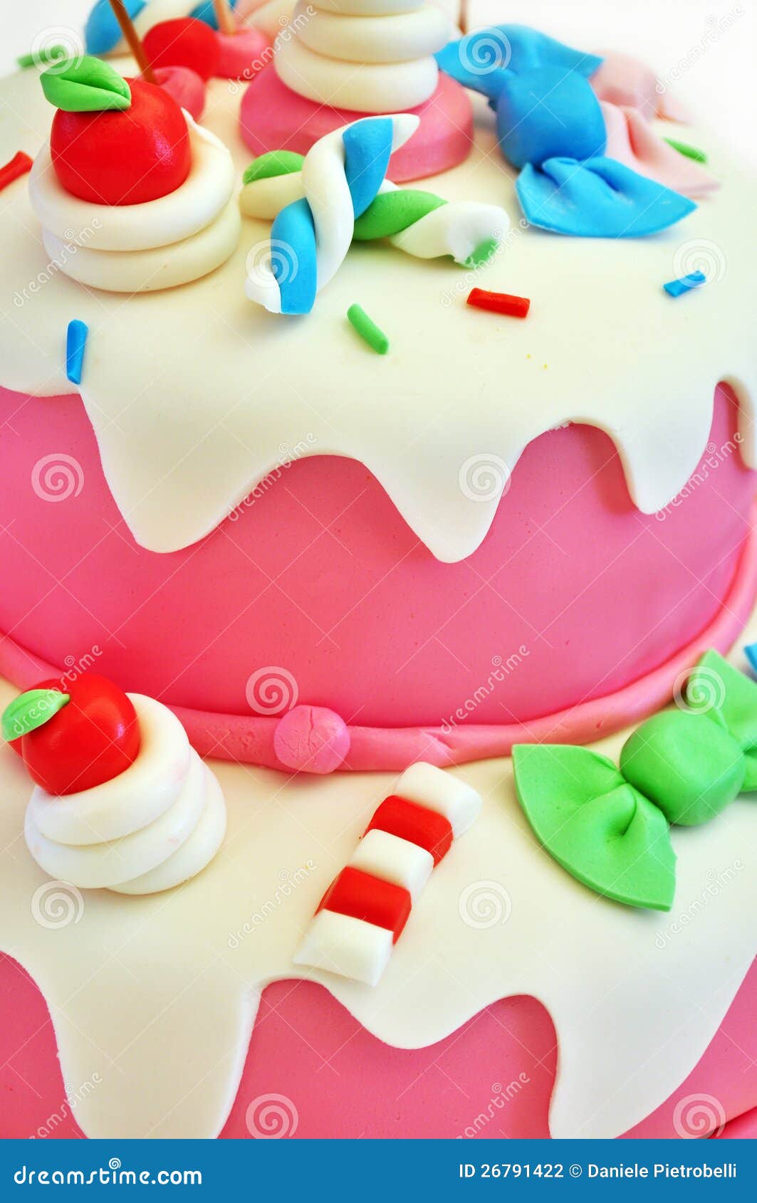 Pink birthday cake stock photo. Image of celebration - 26791422