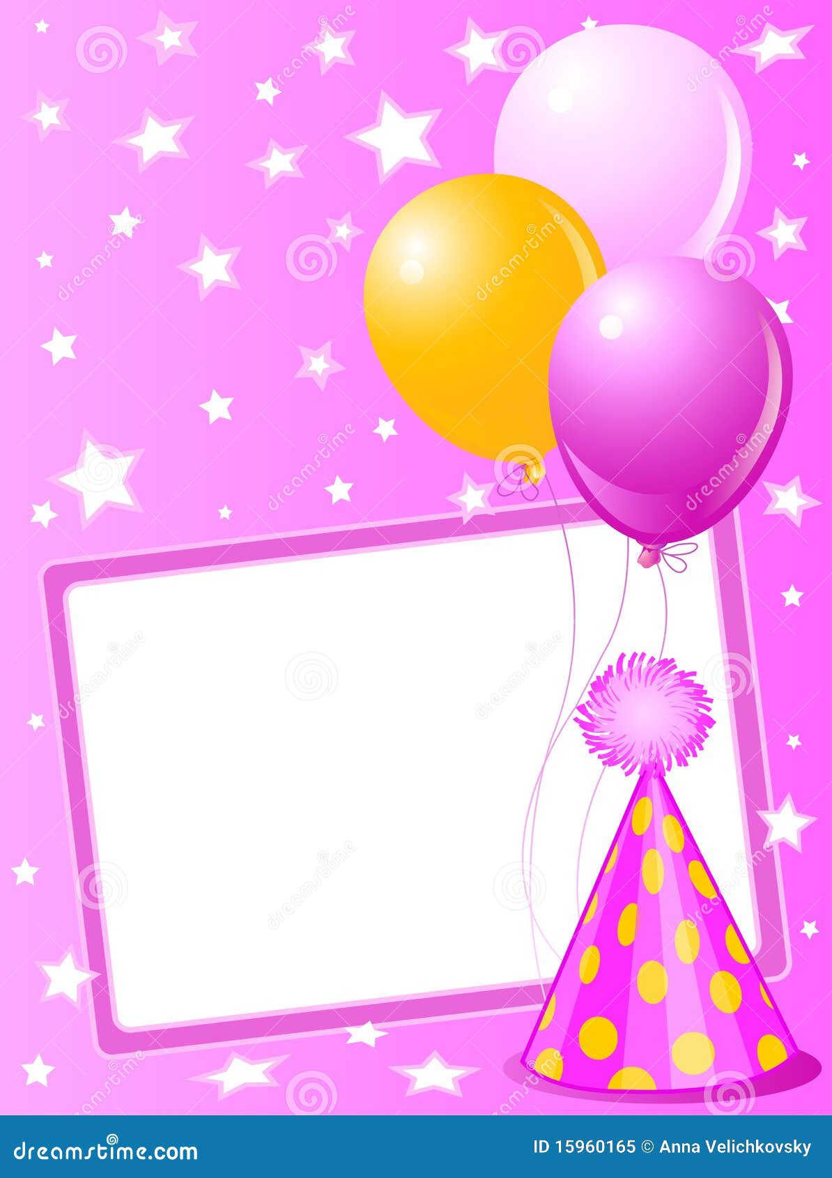 Pink Birthday Card With Cute Teddy Bear And Cake Vector Illustration ...