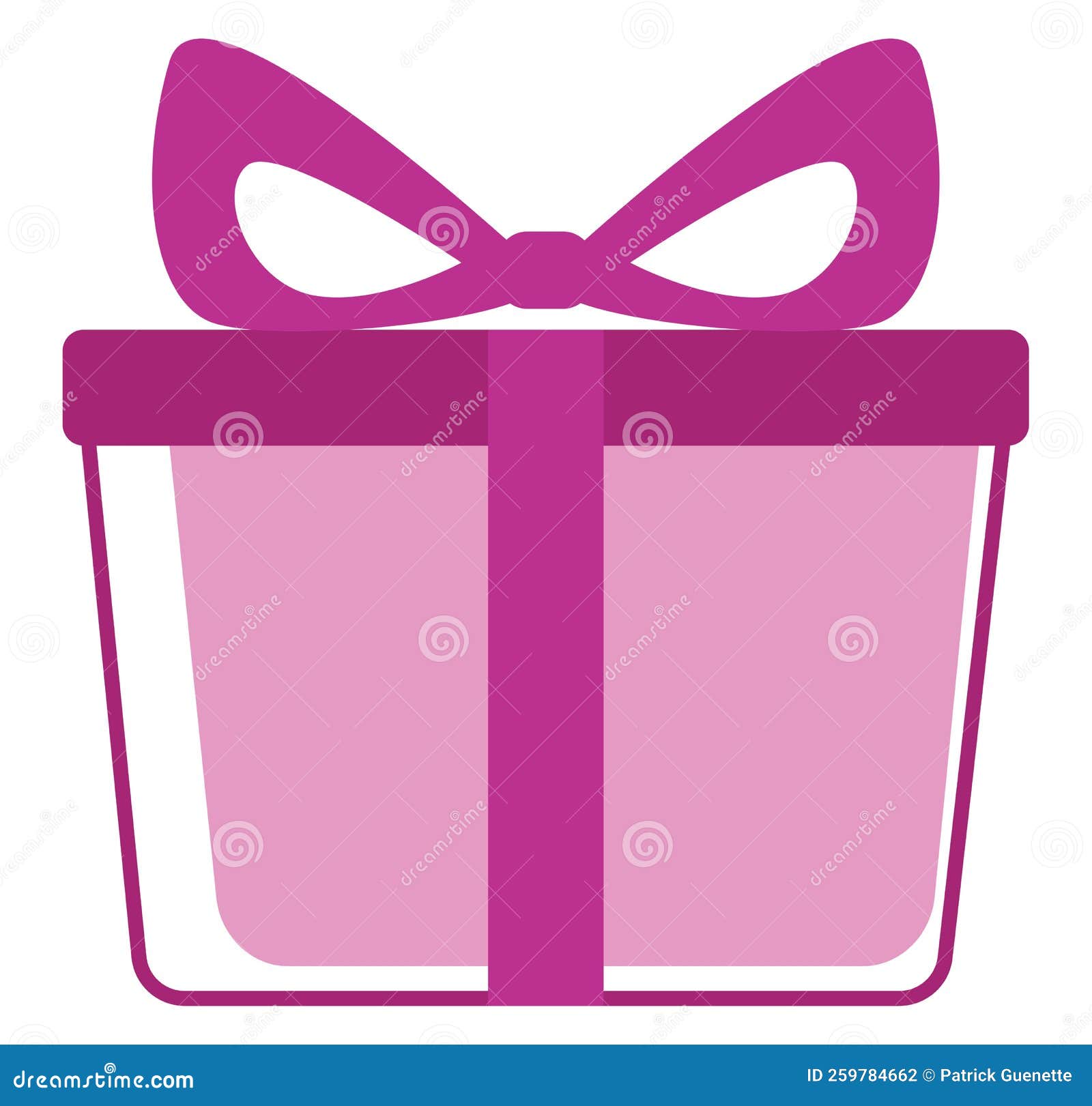 Pink Birthday Present, Icon Stock Vector - Illustration of package ...