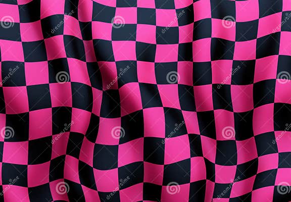 Pink and Black Checkered Flag Fabric Texture High Quality Image Stock ...