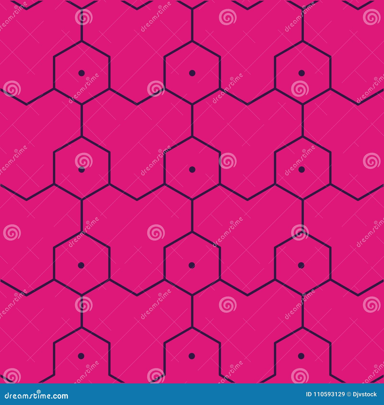 Pink and Black Geometric Seamless Pattern Design Stock Vector ...