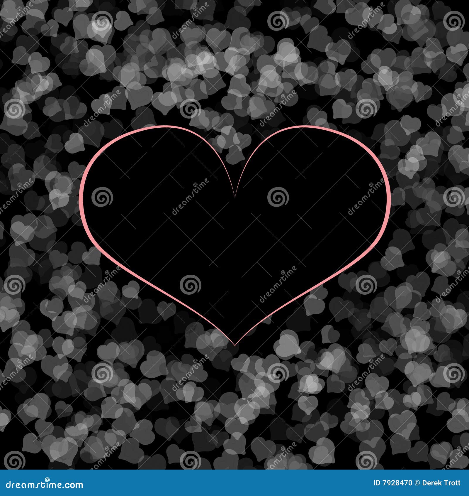 Pink black heart design stock illustration. Illustration of black - 7928470