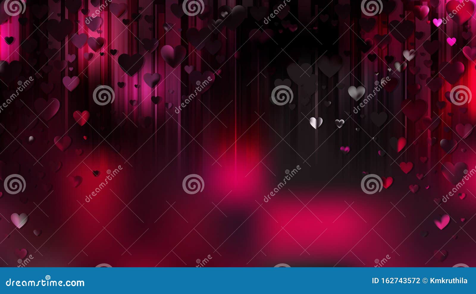 Pink and Black Heart Wallpaper Background Stock Vector - Illustration ...