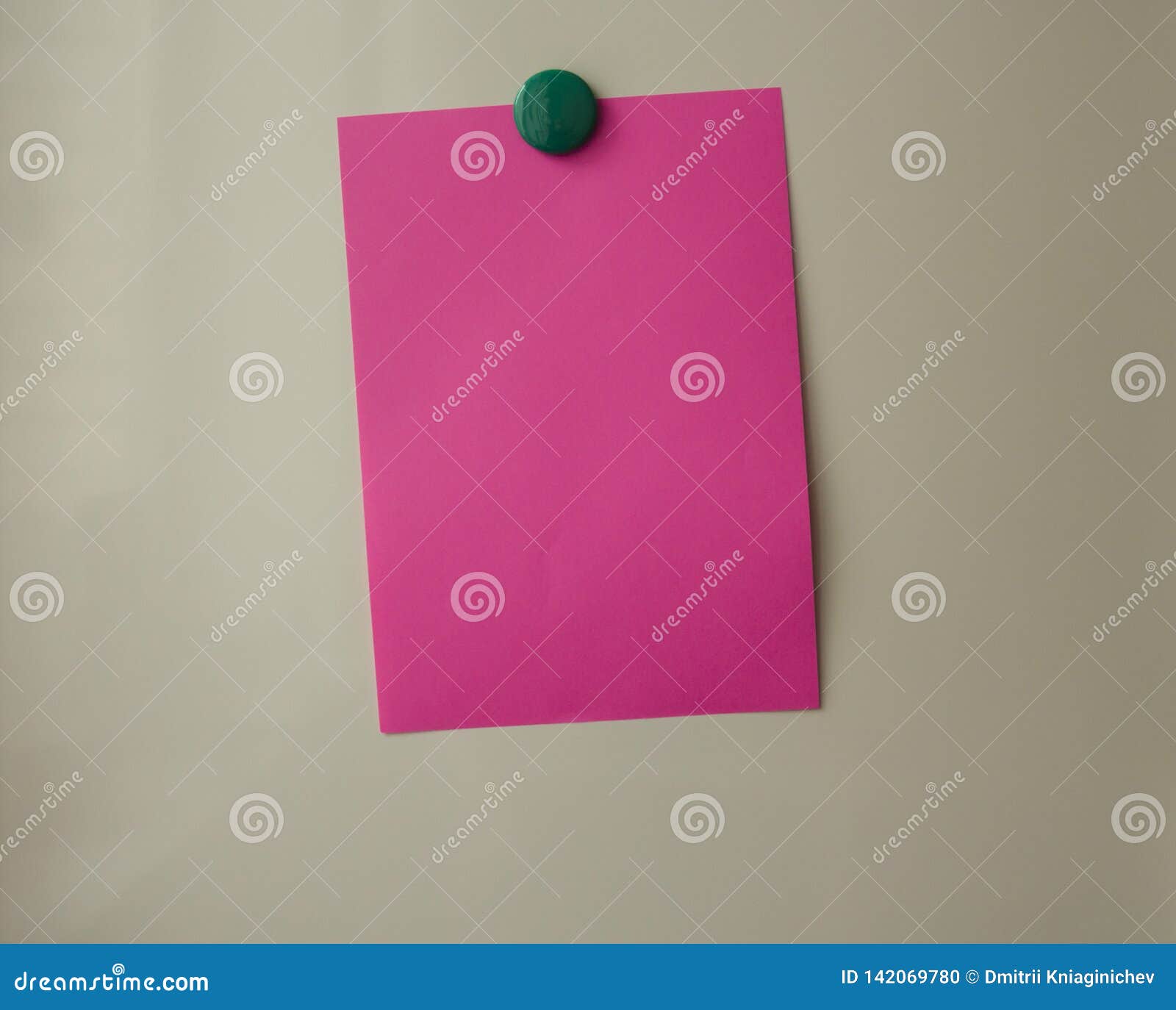 Pink blank note. stock photo. Image of background, green - 142069780