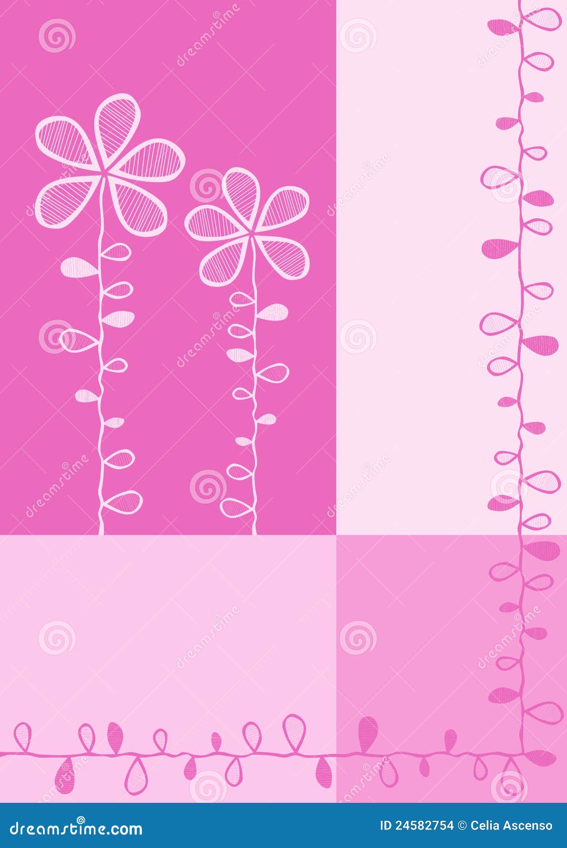 Pink Blocks Wedding Invitation Card Stock Illustrations – 92 Pink ...