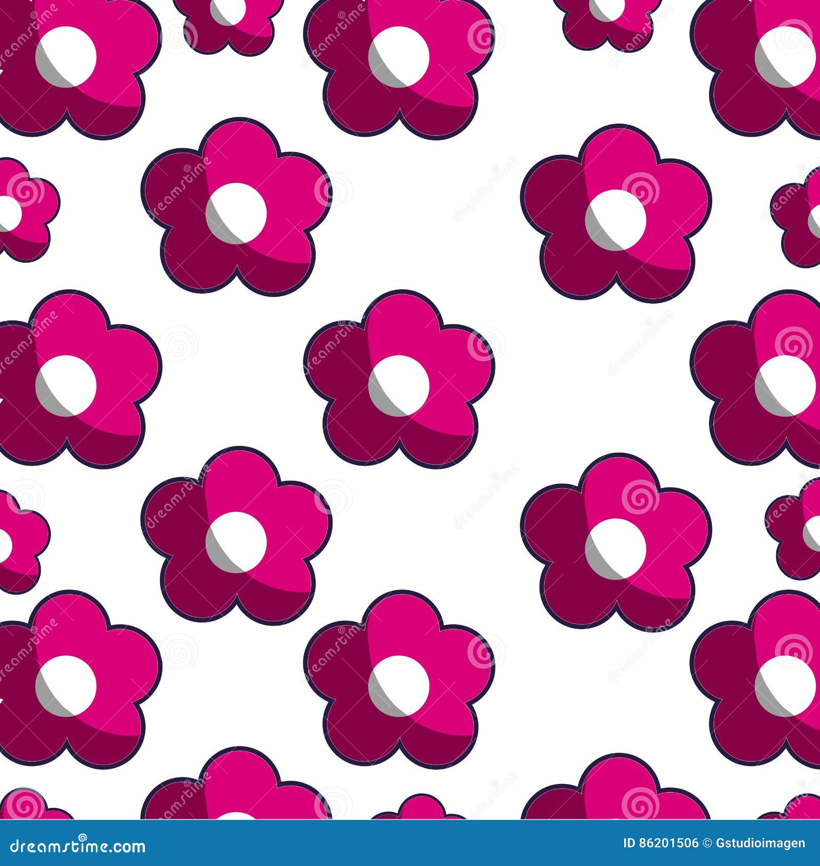 Pink Blossom Pattern Floral Design Stock Vector - Illustration of ...