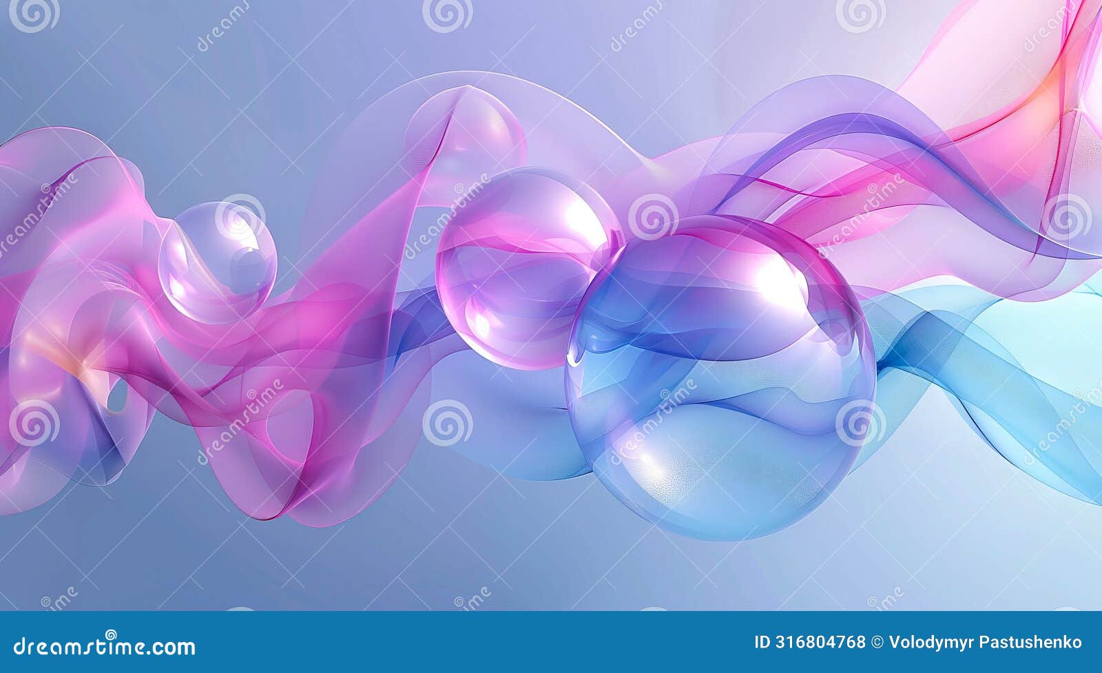 A Pink and Blue Abstract Background with Bubbles Stock Photo - Image of ...