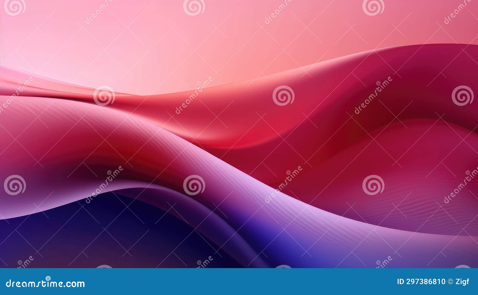Pink and Blue Abstract Background with Wavy Lines Stock Illustration ...