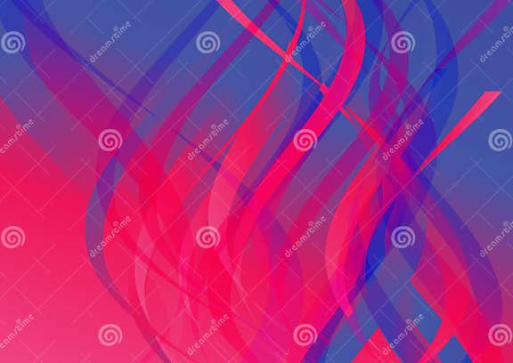 Pink And Blue Abstract Gradient Vertical Wavy Background Stock Vector