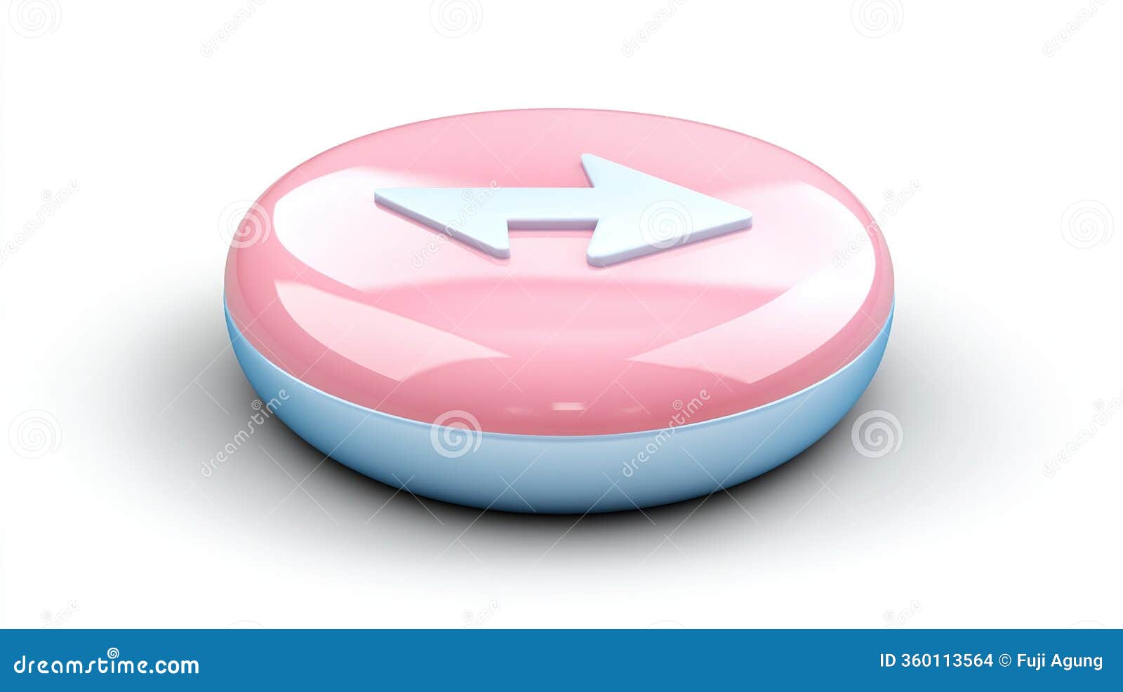 Pink Blue Arrow Button Website Navigation Interface Design Stock ...